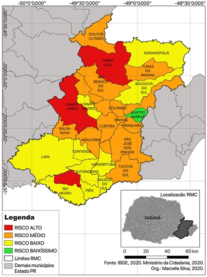 Figura 2 – Classificação do Índice de Proteção Social - Região ...